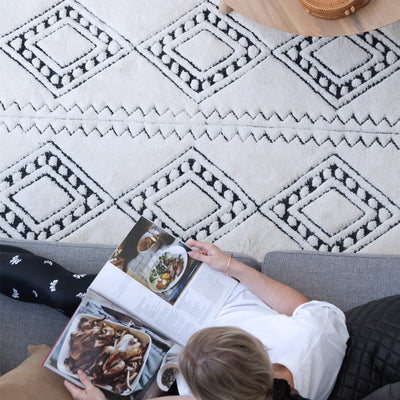 HONEYCOMB RUNNER – CREAM – Ground Control Rugs