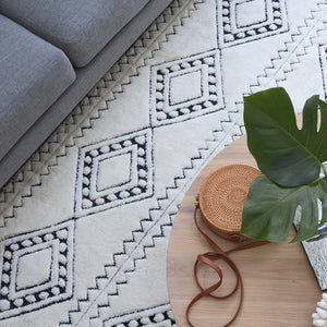 HONEYCOMB RUNNER – CREAM – Ground Control Rugs