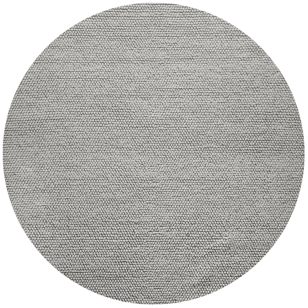 KARMA WEAVE ROUND RUG – SMOKE – Ground Control Rugs